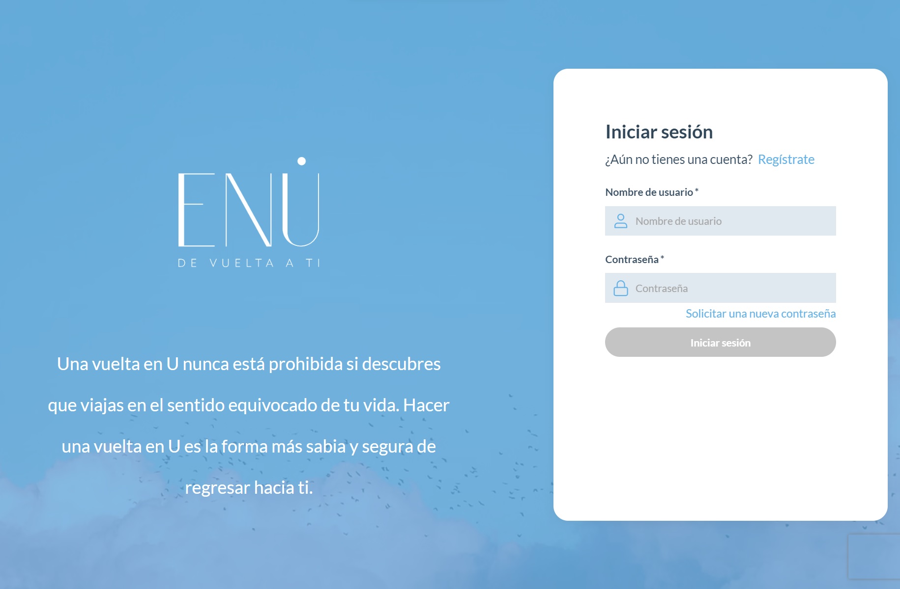 NOSOTROS – ENÚ DE VUELTA A TI
